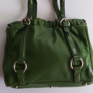 Sondra Roberts | Bags | Sandra Roberts Green Leather Purse | Poshmark